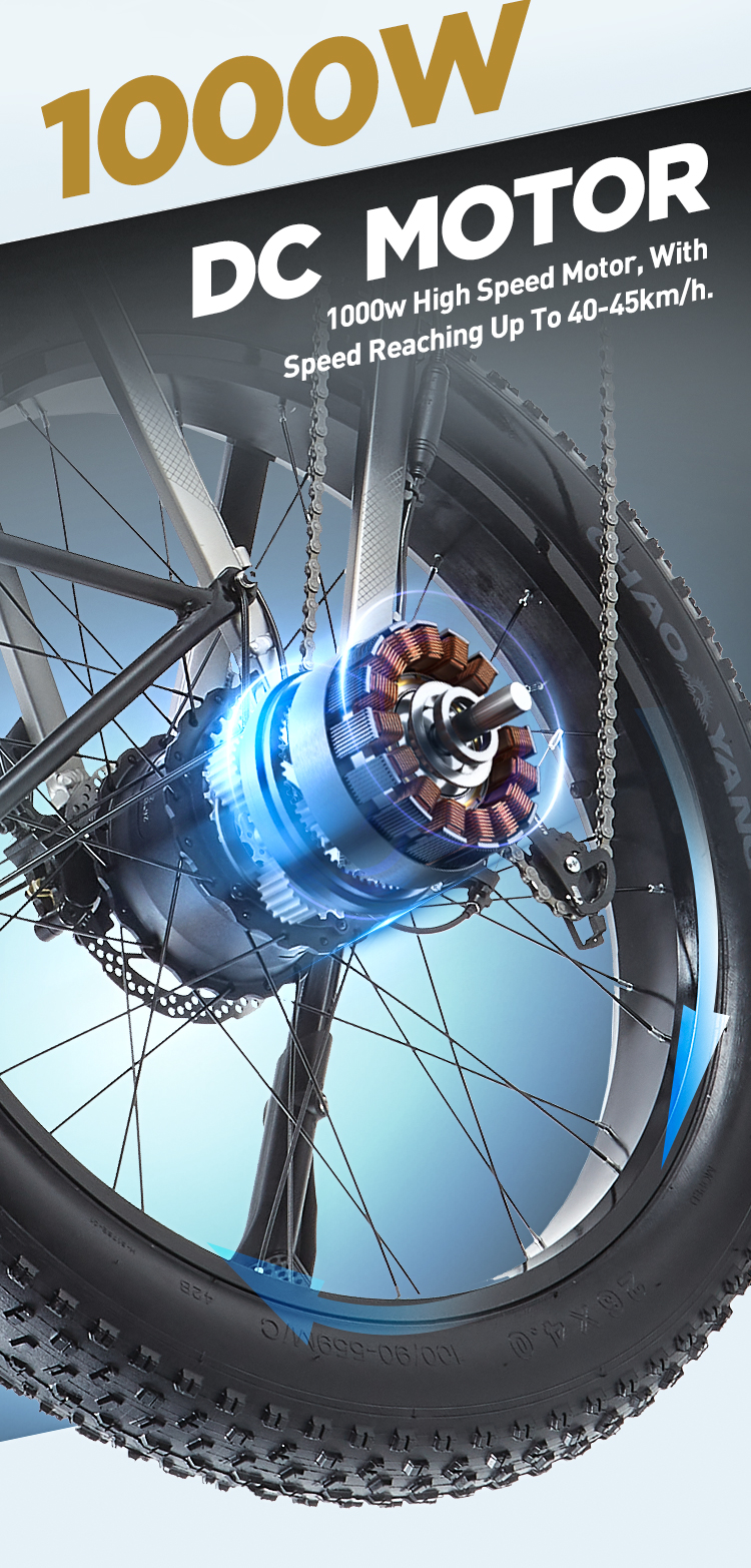 Vélo électrique BURCHDA RX90 Noir 1000W moteurs 17.5AH batterie 20 ...